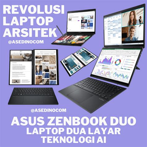 Asus Zenbook Duo Laptop Dua Layar Revolusi Laptop Arsitek Rekomendasi Laptop Arsitek