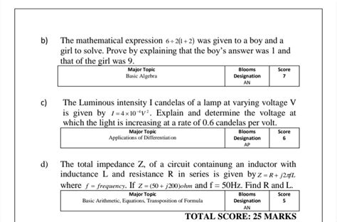 Solved B The Mathematical Expression Was Given To Chegg
