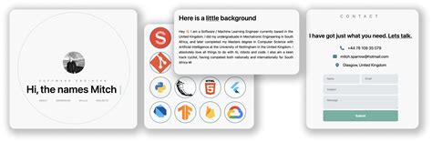 Github Mitchellsparrowportfoliowebsite A Portfolio Website Designed