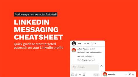 Linkedin Messaging Cheatsheet