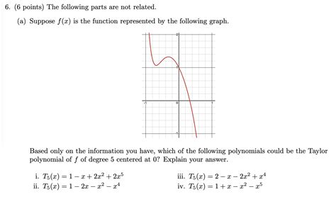 Solved Points The Following Parts Are Not Related A Chegg