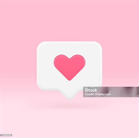 빠른 팁처럼 소셜 네트워크 평가 사랑 하트 말풍선 3d 아이콘 현실적인 벡터 모금에 대한 스톡 벡터 아트 및 기타 이미지 모금 분홍 데이트 Istock