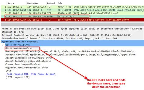 how to check if isp is blocking website [wireshark] golinuxcloud