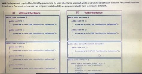 Solved 017 To Implement Required Functionality Programme