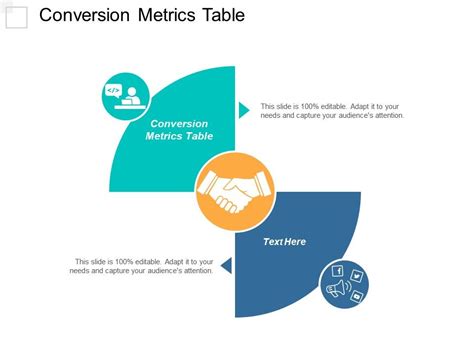 Conversion Metrics Table Ppt Powerpoint Presentation Ideas Slides Cpb PowerPoint Slide