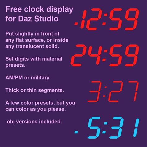 Digital Clock Display V1 By Luqu On DeviantArt