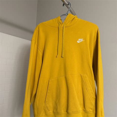 Yellow Nike Hoodie Yellowhoodie Selling Because I Depop