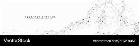 Abstract Tech Network Connection Dots Digital Vector Image