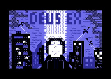 Deus Ex Petscii Art By Me Rpetscii