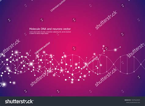 Vector Molecule Background Genetic Chemical Compounds Stock Vector Royalty Free 1007622025