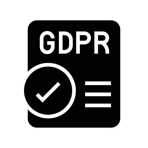 Gdpr General Data Protection Regulation Icon Solid Style 535015 Vector