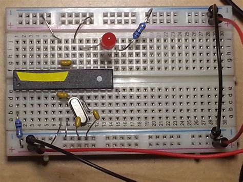 Microcontroller Battery Powered Arduino On A Breadboard Electrical