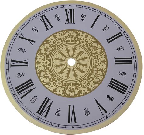 6 Fancy Roman Metal Dial Craftime Clockery 6 Fancy Roman Metal Dial Craftime Clockery