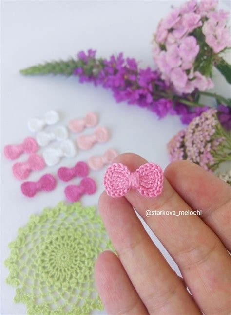 Бантик крючком со схемой Интересный контент в группе Рукодельница Crochet Earrings Pattern