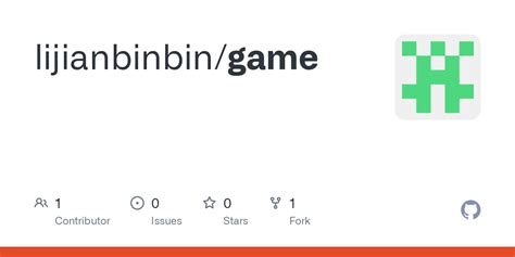 GitHub Lijianbinbin Game