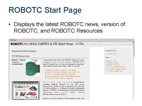 vex robotics platform and robotc software introduction vex