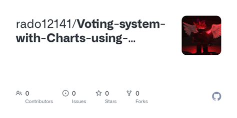 github rado12141 voting system with charts using django framework