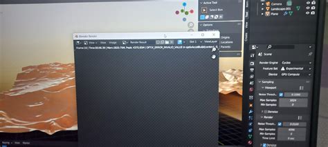 For Some Reason Im Not Able To Render Image While Im In Feature Set