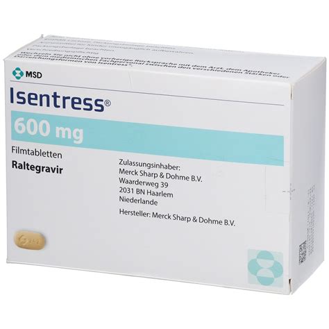 Isentress® 600mg Bl 180 St Mit Dem E Rezept Kaufen Shop Apotheke