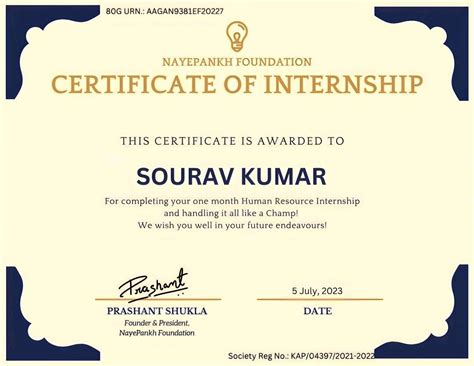 sourav kumar on linkedin internship humanresource