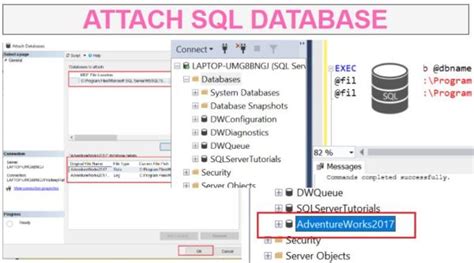Sql Attach Database Sql Bi Tutorials