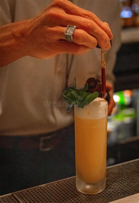 Cocktails At A Fancy Cocktail Bar In Boston Stock Image Image Of Food
