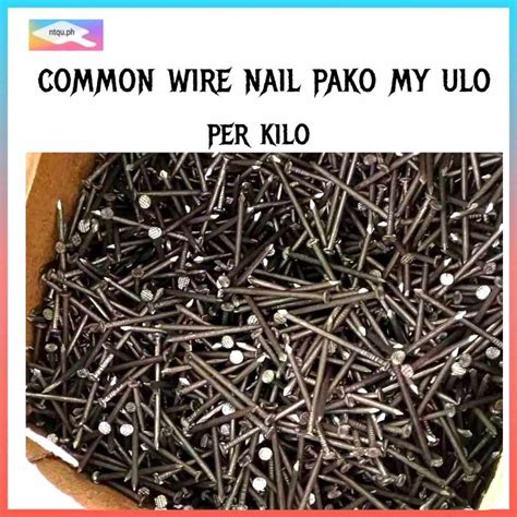 Sold Per Kilo Pako Per Kilo Cwn Common Wire Nail Size 1 Inch To 4