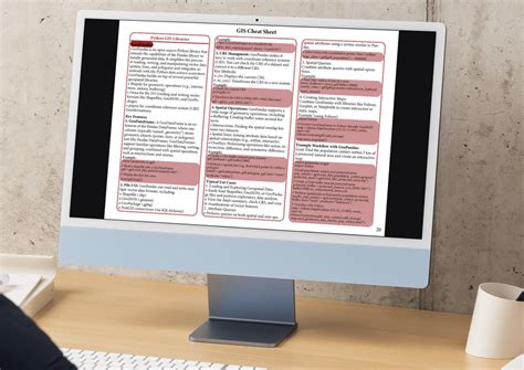 Gis And Geomatics Fundamentals Quick Reference Commands Tools And