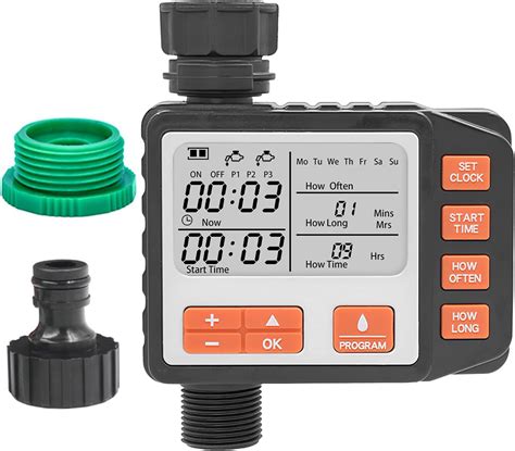 Kocaso Sprinkler Timer 3 Programmable Water Timer For Garden Hose Hose Faucet Timer