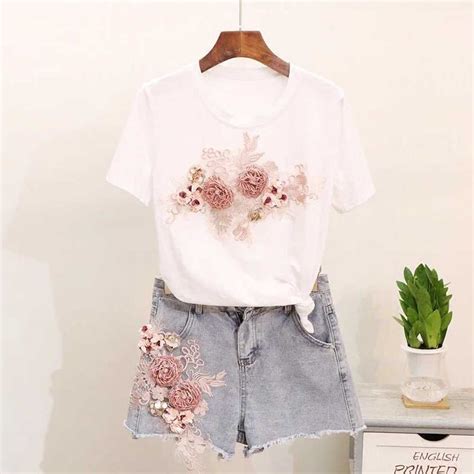 3d Flower Lace Embroidery Patch Applique Clothes P Grandado