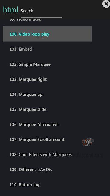 نرم افزار Html Code Play 74 آموزش طراحی سایت با Html برای اندروید