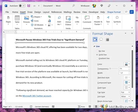 Making line in word Word и Excel помощь в работе с программами