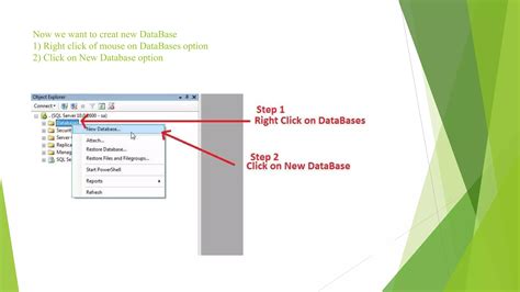 Gui Creation Of Db And Table Ppt