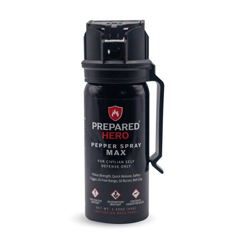 Buy Pepper Spray Max For Civilian Self Defense By Prepared Hero