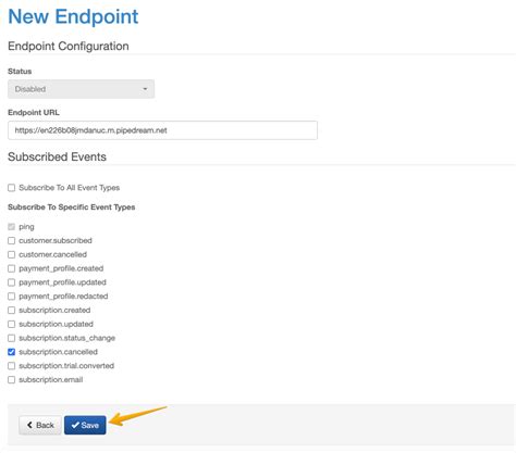 Webhooks Example Receive From Subscribe Pro W Pipedream Subscribe