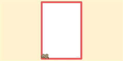 Simple Blank Python Page Border Page Borders Twinkl