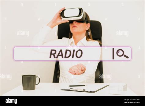 Handwriting Text Radio Internet Concept Transmission Reception