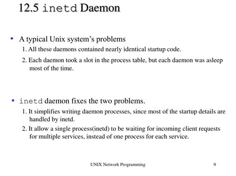 Ppt Chapter 12 Daemon Processes And Inetd Superserver Powerpoint Presentation Id4174360