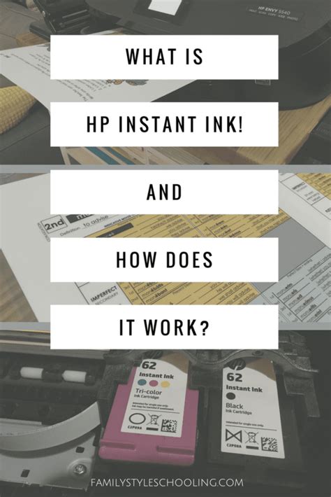 What Is Hp Instant Ink And How Does It Work Family Style Schooling