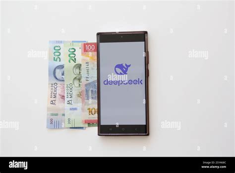 Mexico City Mexico Feb 21 2025 Deepseek Mobile Application Is A Chinese Open Source High