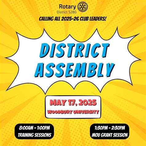 Heroes Unite For Good District Assembly 2025 Rotary District 5280