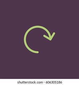 Clockwise Rotating Arrow Icon Counter Vector Stock Vector Royalty Free