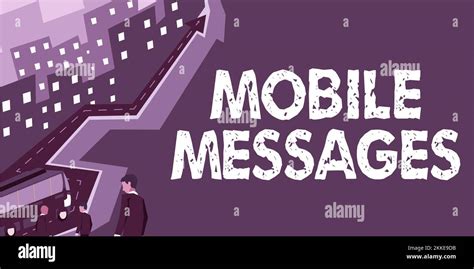 Conceptual Display Mobile Messages Word For The Act Of Composing And