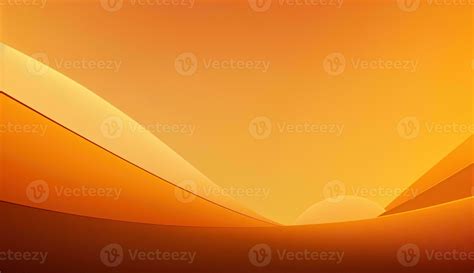 Generative Ai Beautiful Gradient Scene Landscape With Light Orange Apricot Color Horizontal