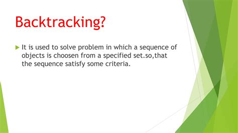 backtracking with general method in design and analysis of algorithms