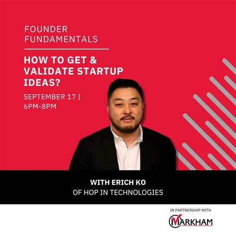 Founder Fundamentals Workshop How To Get And Validate Startup Ideas