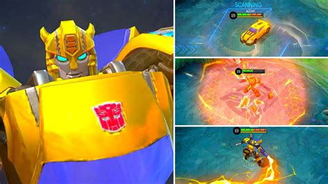 New Bumblebee X Borg Transformer Skin Skill Effects Preview Mlbb Youtube