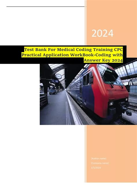 Test Bank For Medical Coding Training Cpc Practical Application