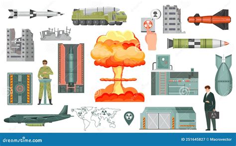 Nuclear Weapon Types Of Explosions Outline Graphic Silhouette