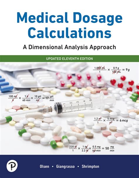 Ebook Pdf Medical Dosage Calculations A Dimensional Analysis Approach Updated Edition